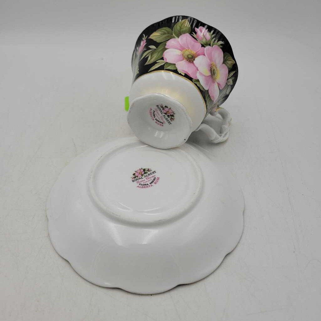 Royal Albert Floral Series Alberta Rose Cup and Saucer (DEB)